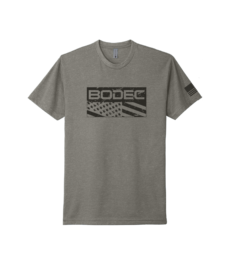 AMERICAN FLAG GRAY TEE – BODEC